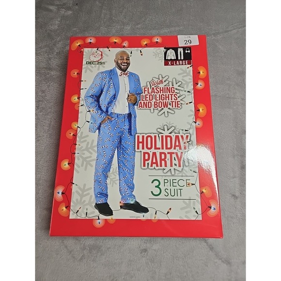 Dec 25Th | Suits & Blazers | Dec 25th Mens Holiday Suit 3piece Ledsize ...